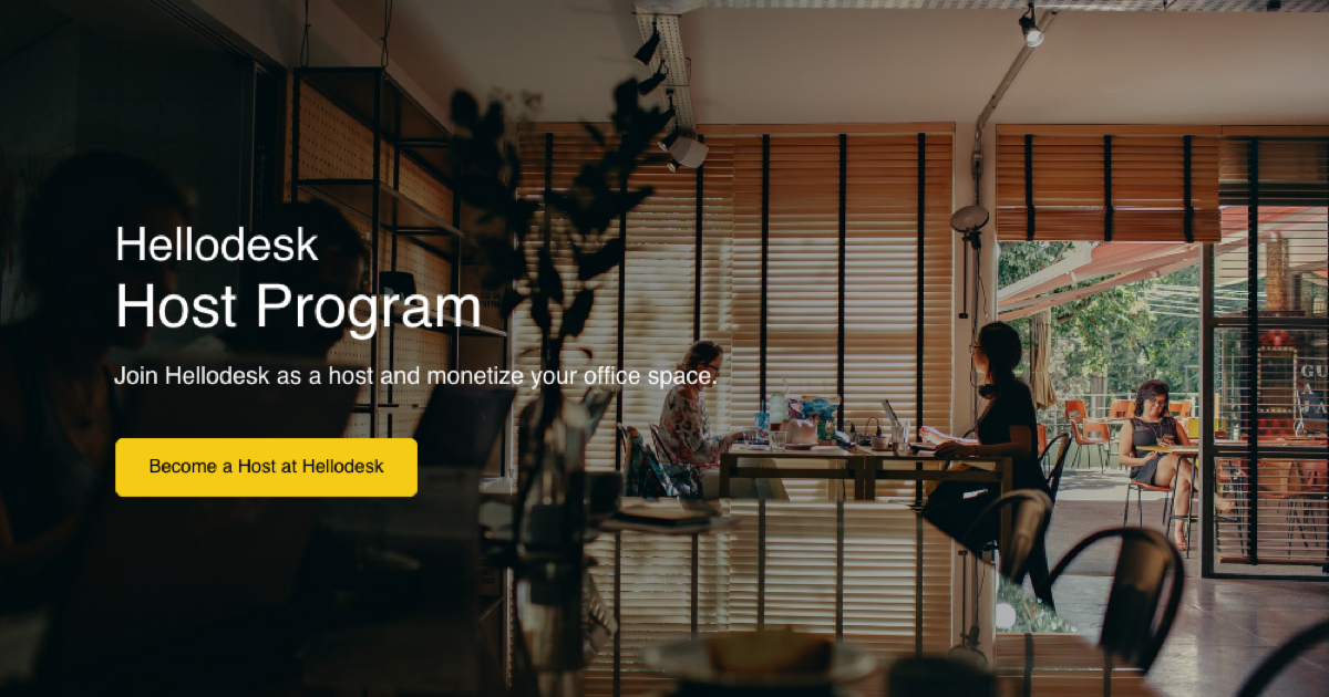 Signup as a Host | Hellodesk